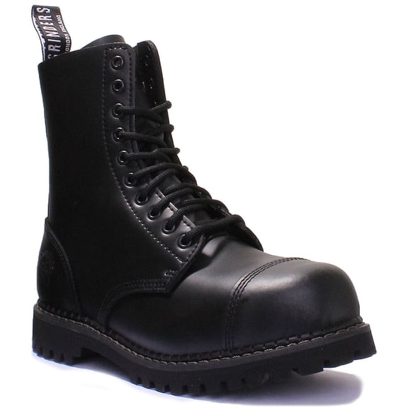 Grinders Herald CS Unisex 14 Eyelet Lace Up Steel Toe Leather Boot In ...