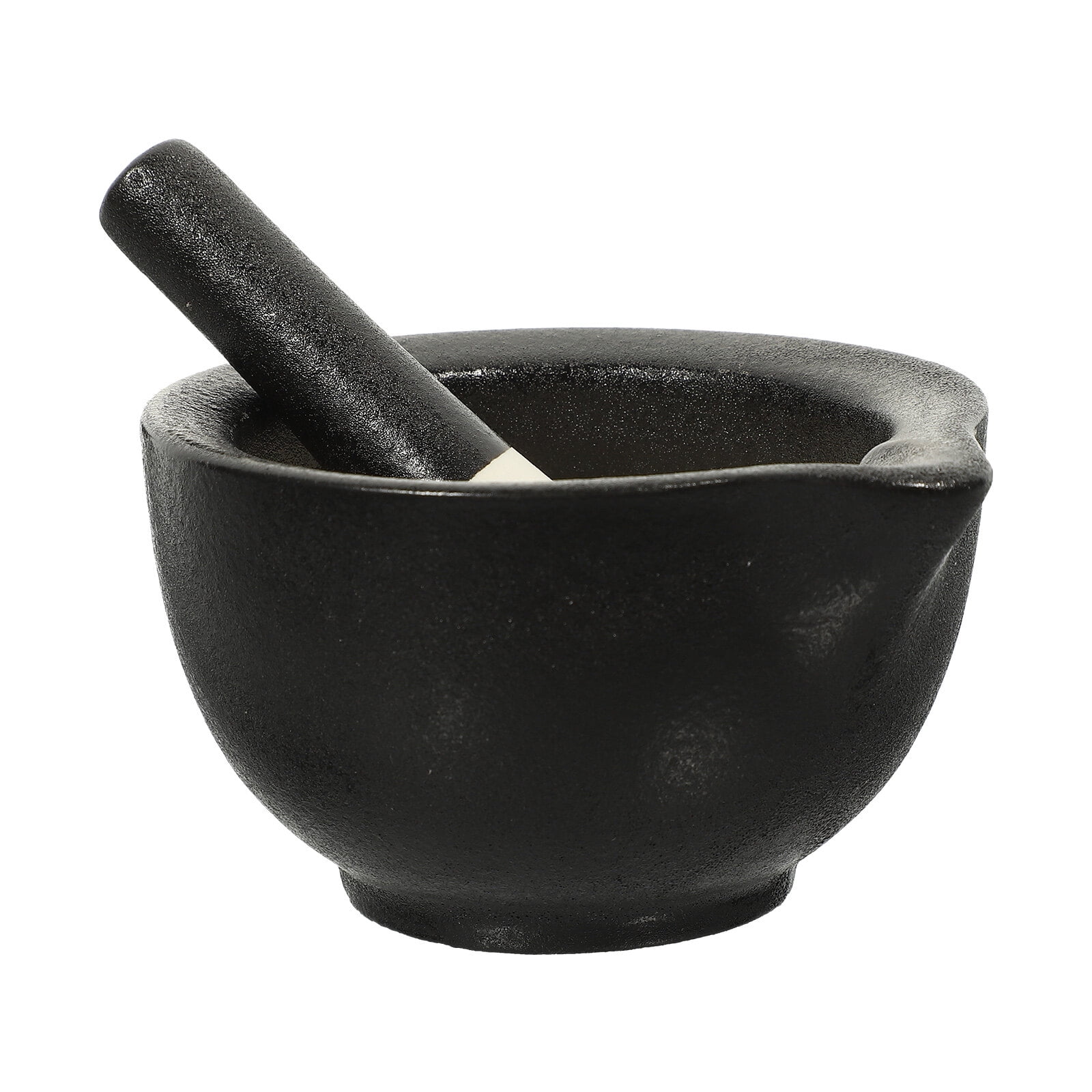 CIMAXIC Ceramic Black and Pestle Set for Kitchen Tools 1 Set 3.3x3.1x2 ...
