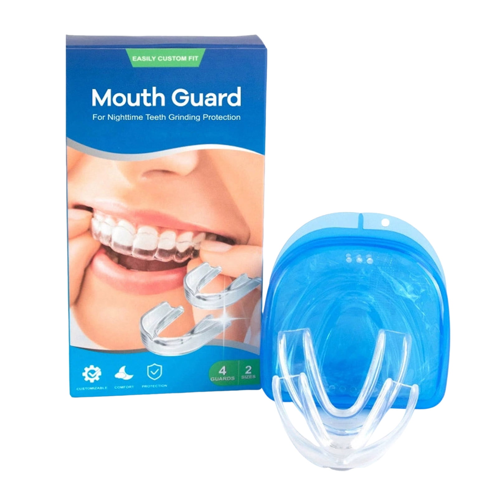 Grinding Splint for Teeth Grinding Reusable: Moldable Mouth Guard, 2 ...