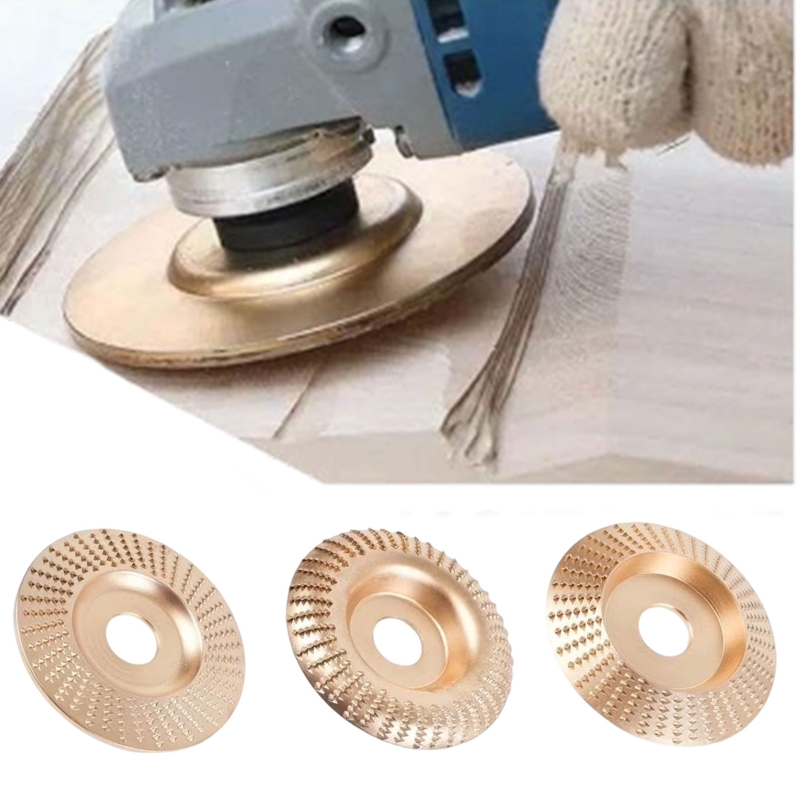 Grinding Wheel Wood Carving, 3-Pack Wood Carving Disc, Heavy Duty ...