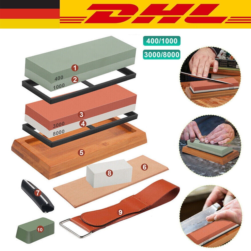 Grinding stone set, sharpening stone, whetstone 400 1000 3000 8000 ...