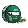 Grinds Coffee Pouches, Nicotine-Free, 25mg Caffeine, Wintergreen, 15 ...