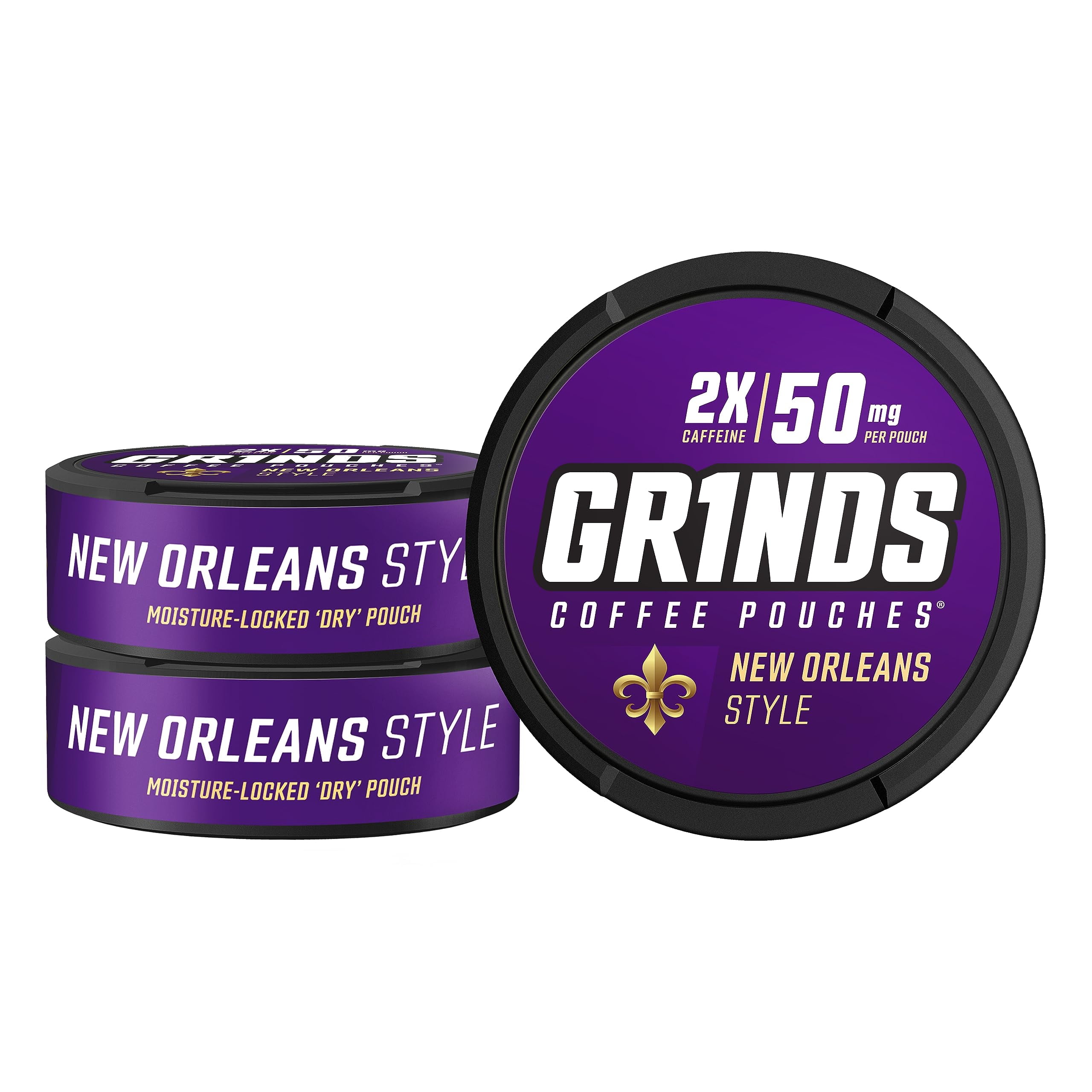 Grinds Coffee Pouches | 3 Cans of New Orleans | Made in the USA | 18 ...