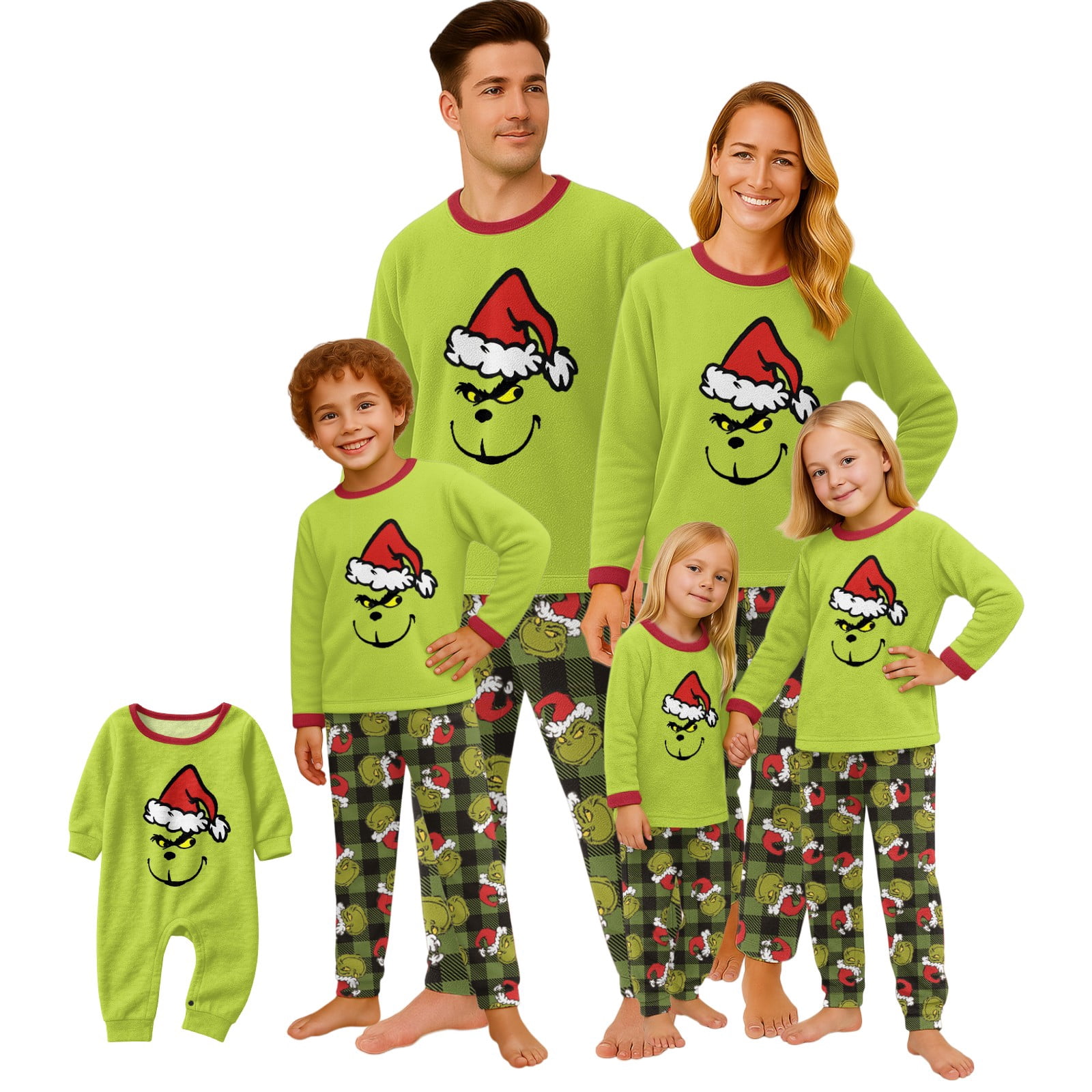 Grinkin Family Matching Grimch Christmas Pajamas Set, Soft Matching ...