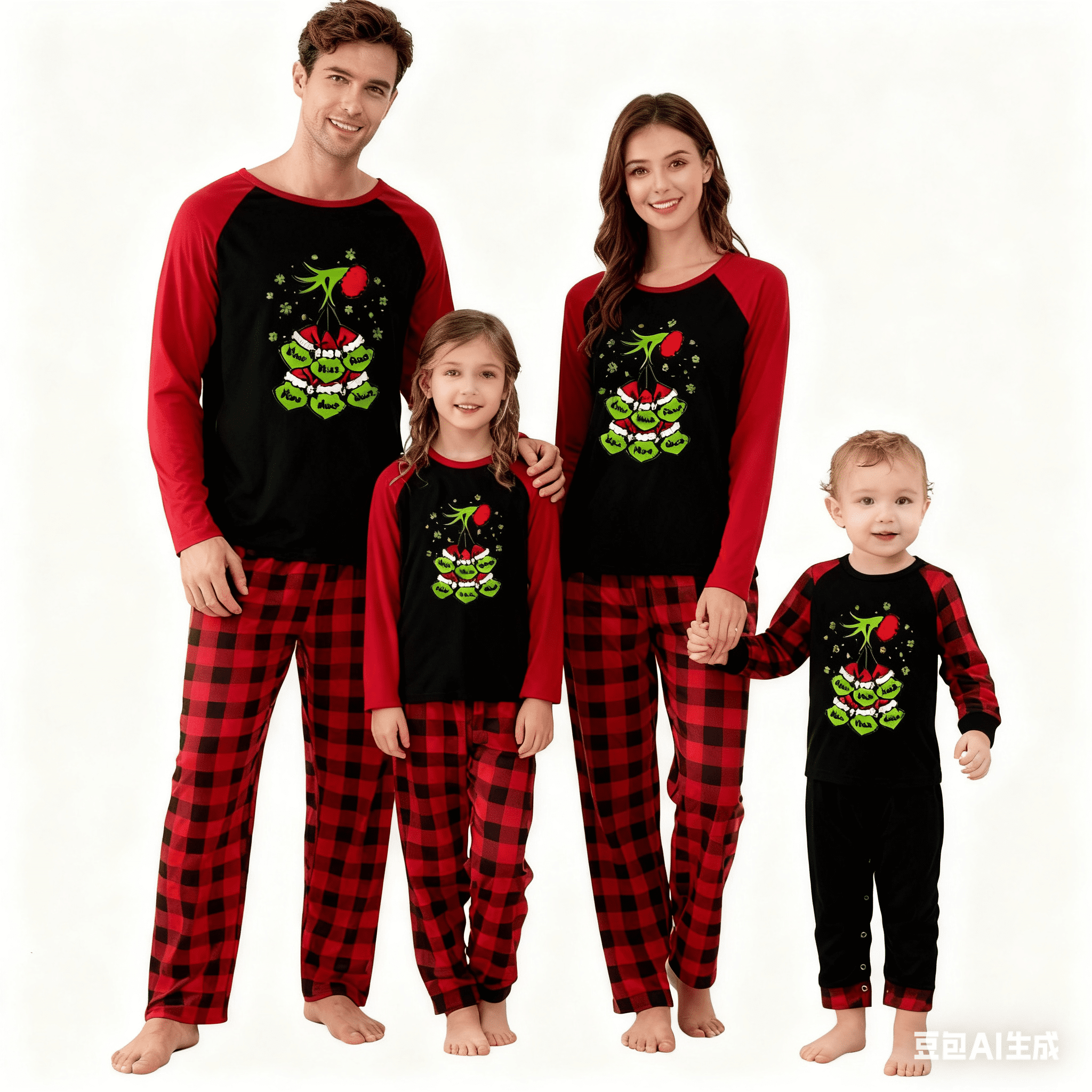 Grinkin Matching Christmas Pajamas Matching Family Outfits, Cozy ...