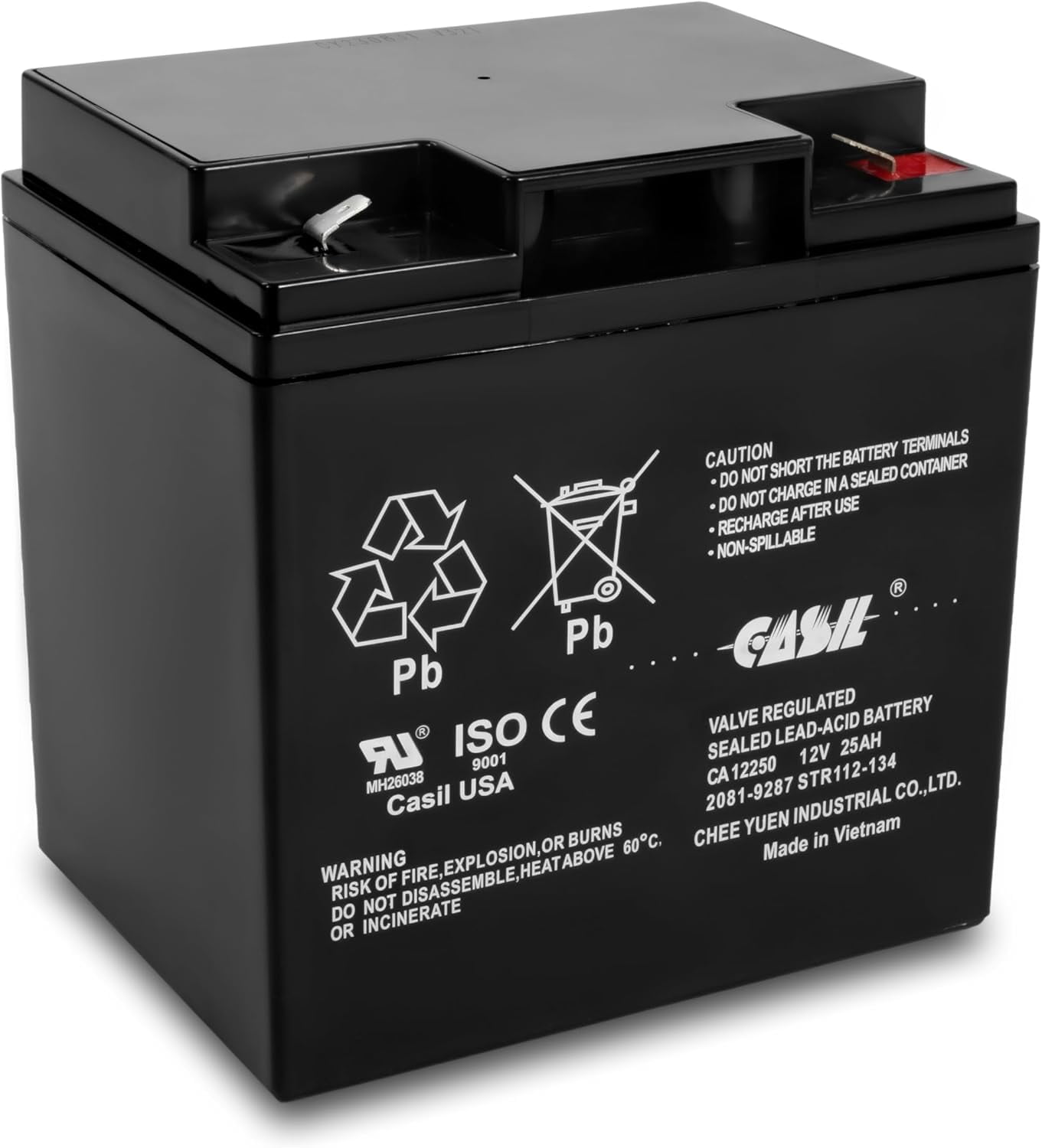 Grinnell Fire Alarm Control Panel Battery Replacement 12v 25ah CA12250 ...