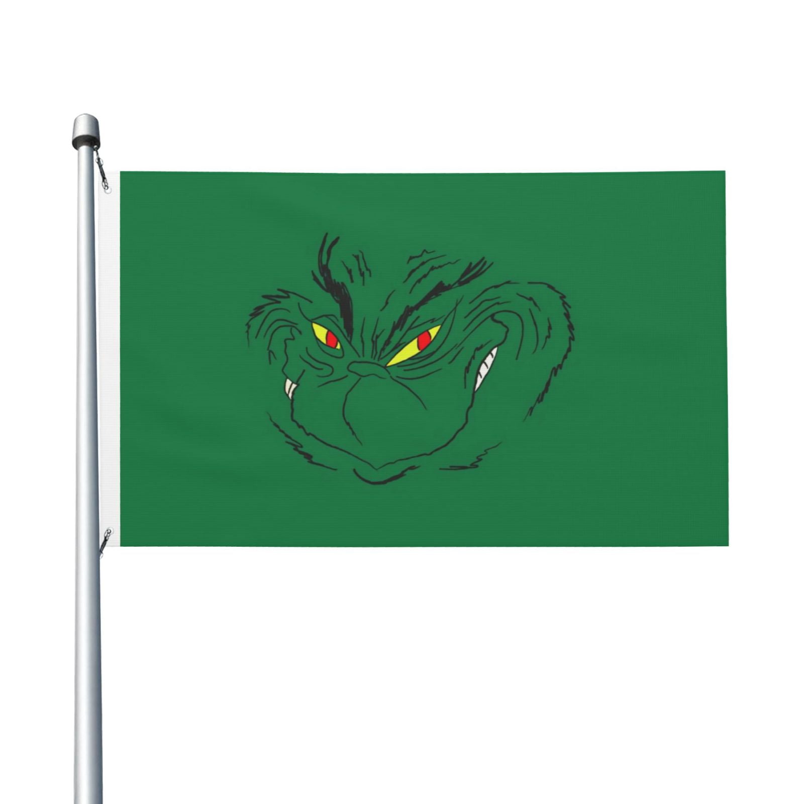 Grinning Grinch Face 3x5ft Face Flag Fade Proof Holiday Fall Flag ...