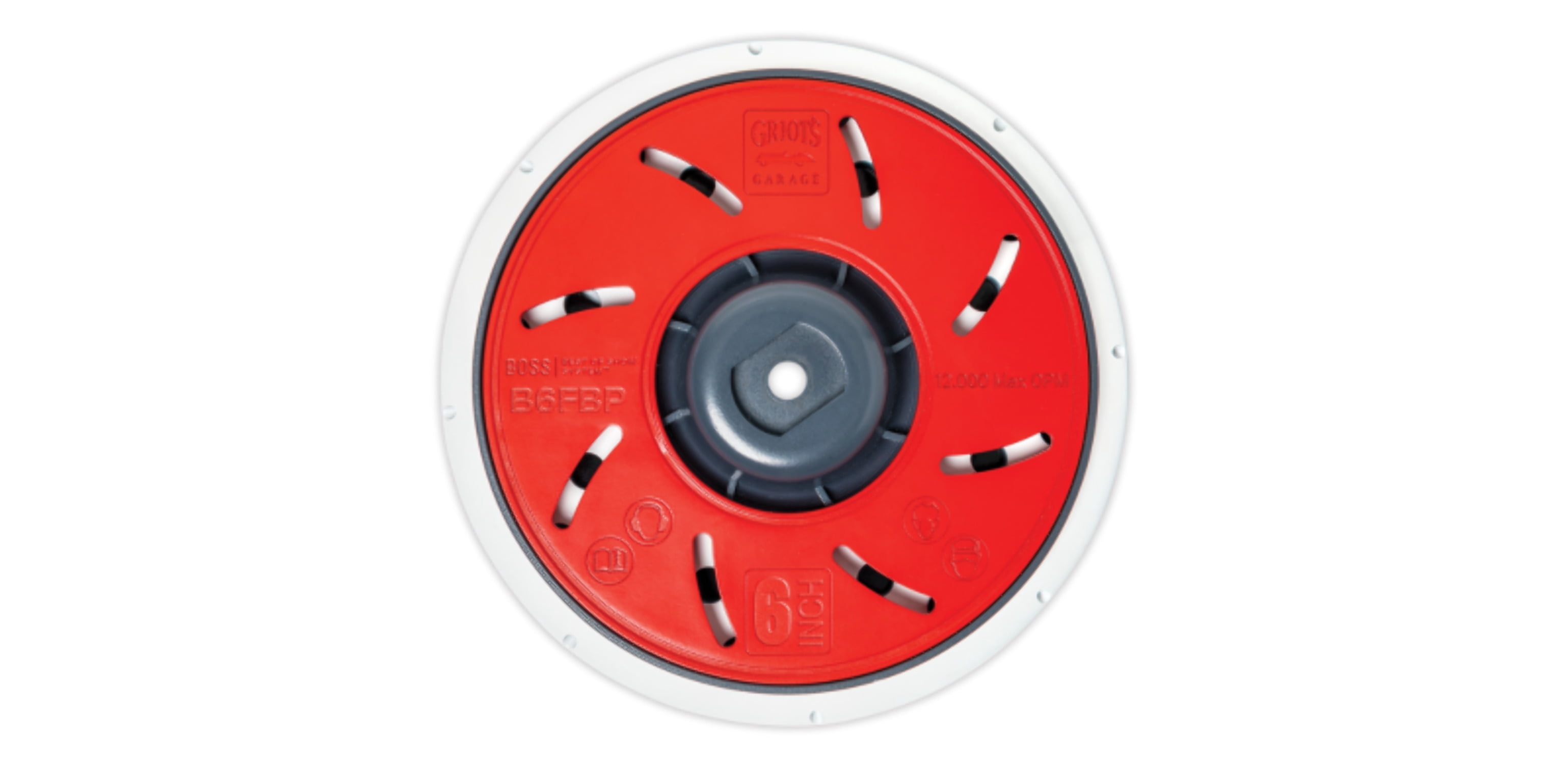 Griots Garage BOSS 6in Fanned Orbital Backing Plate - Walmart.com