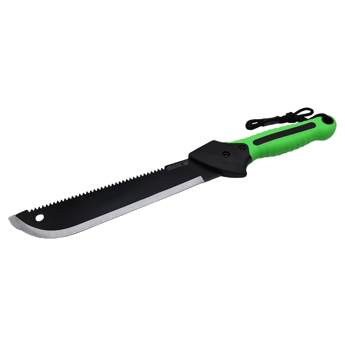 Grip 11-1/4" Serrated Blade Machete with Nylon Sheath - Walmart.com