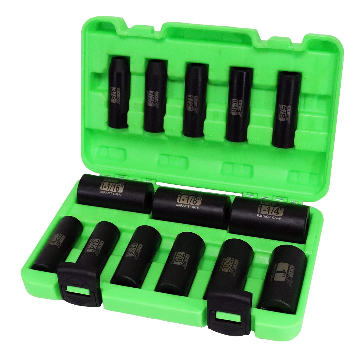 Grip 15 pc Professional Deep Impact Socket Set SAE - Walmart.com