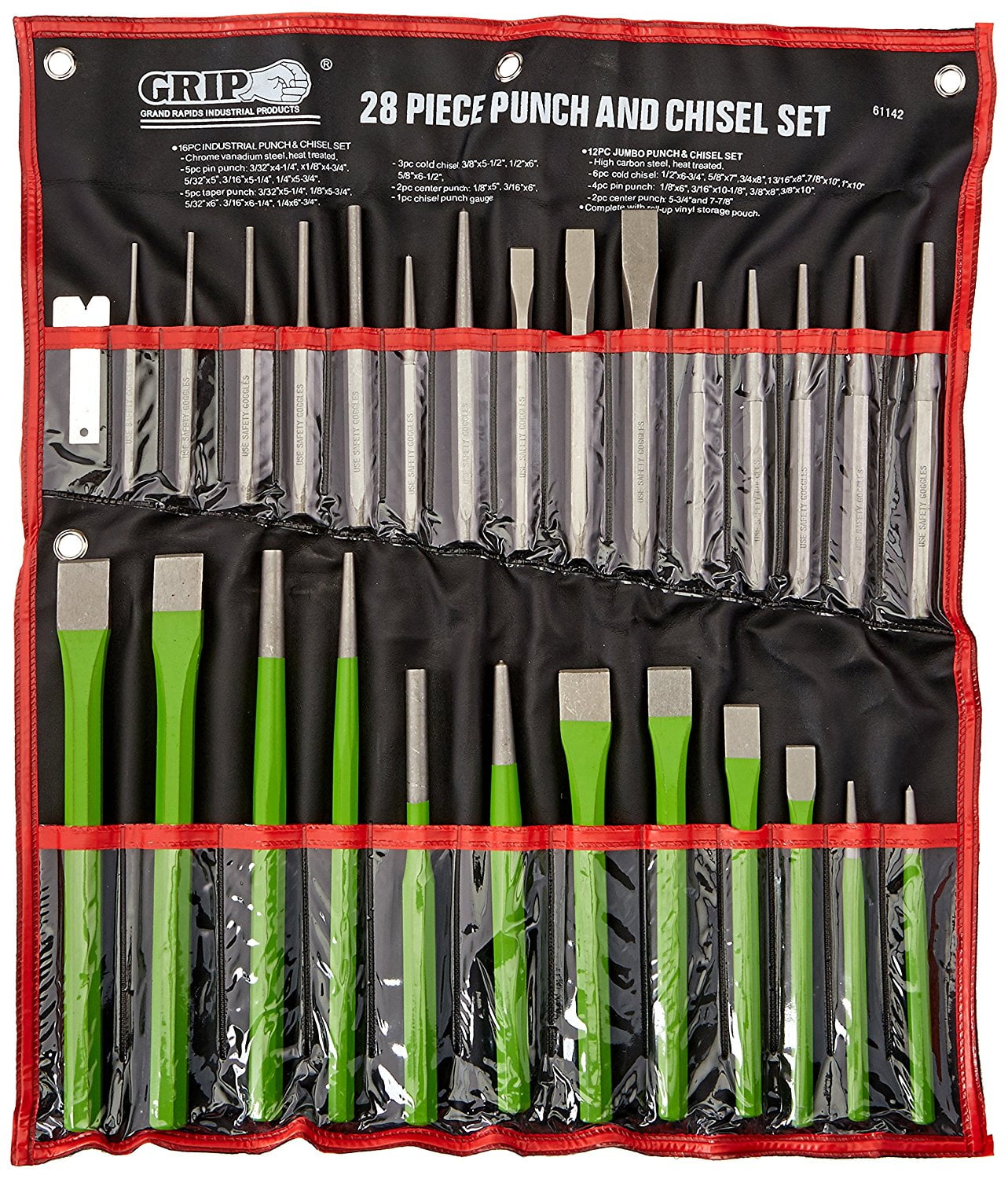 Grip 28 pc Heavy Duty Punch & Chisel Set - Walmart.com