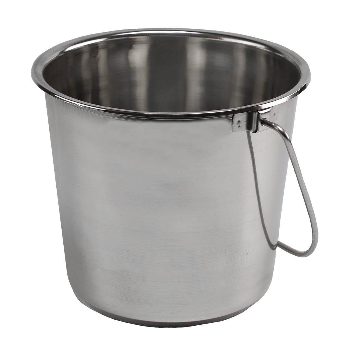 Grip Utility 4 Gallon Stainless Steel Bucket for Pets, Cleaning, Food ...