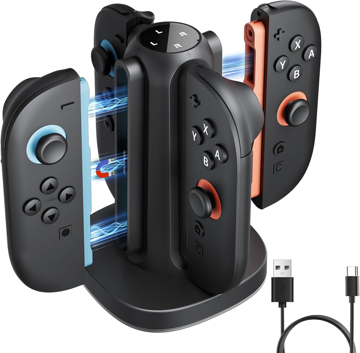 Grip Charger for NS2 Switch 2 Charging Dock for Switch 2 Joycon Station ...