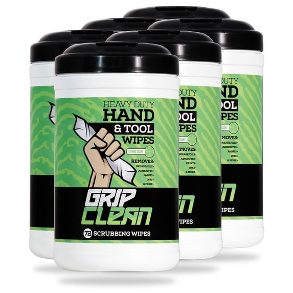 Grip Clean Heavy Duty Cleaning Wipes, Hands, Tool, & Surfaces ...