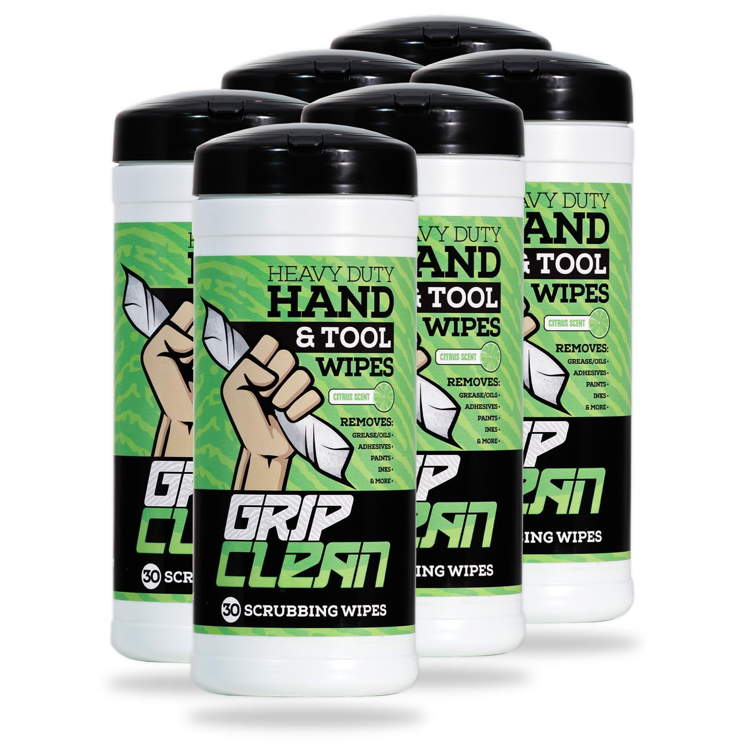 Grip Clean Heavy Duty Cleaning Wipes, Hands, Tool, & Surfaces ...