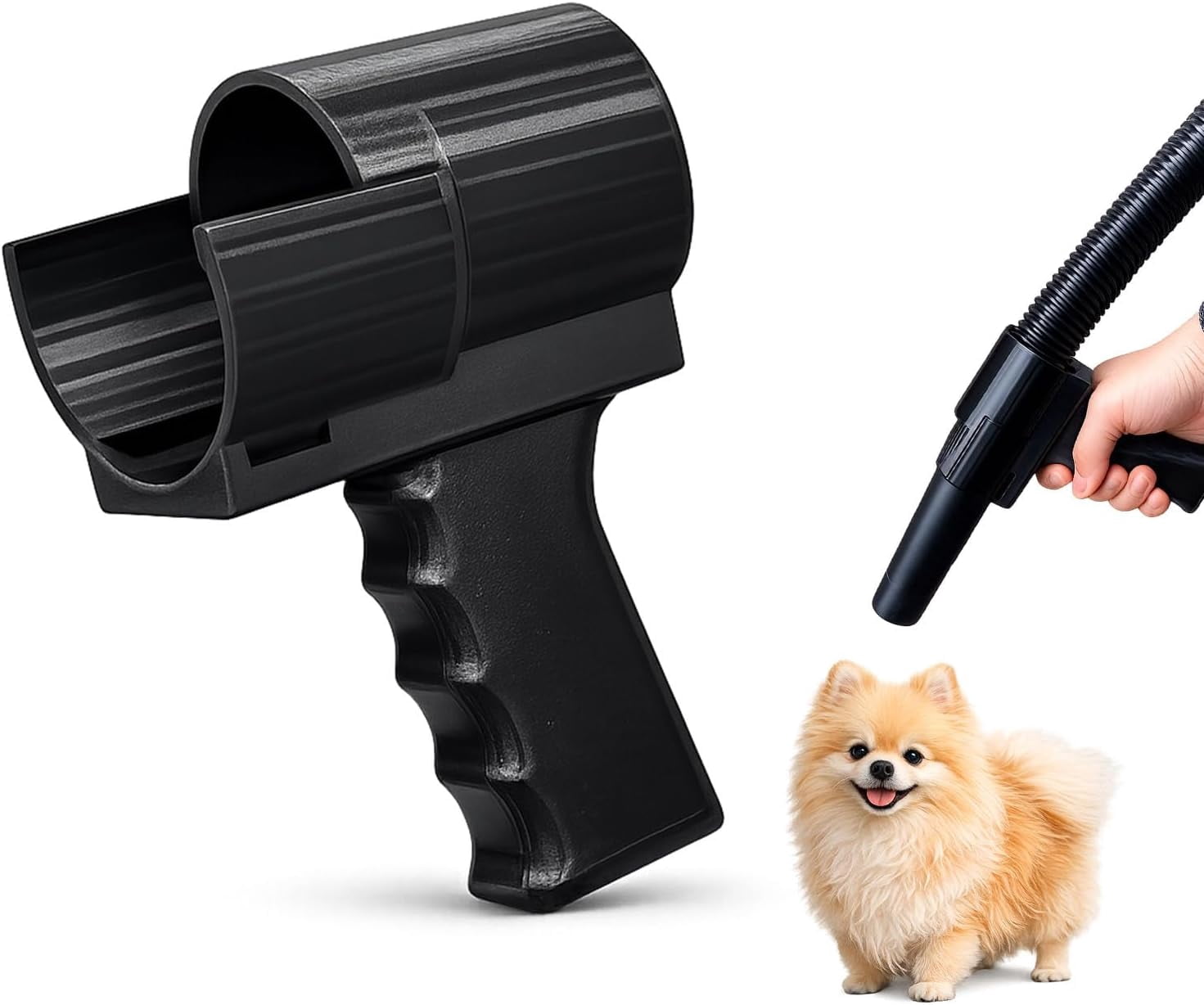 Grip Dryer Handle for Dogs V3, Ergonomic Dog Grooming Hose Attachment ...