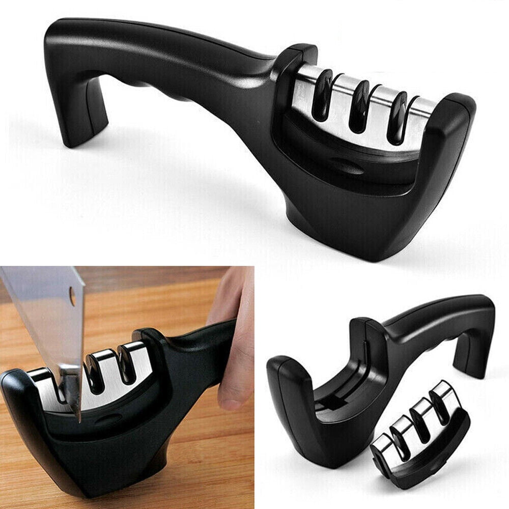 Grip Easy to Use Knife Sharpener, 3 Sharpening Options to Help Polish ...
