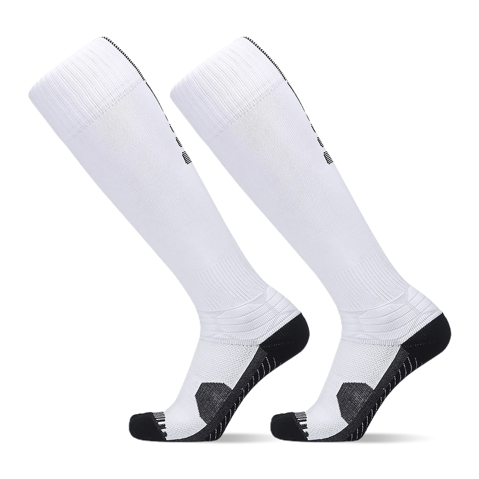 Grip Football Socks Knee High Grip White Soccer Socks Athletic Calf ...