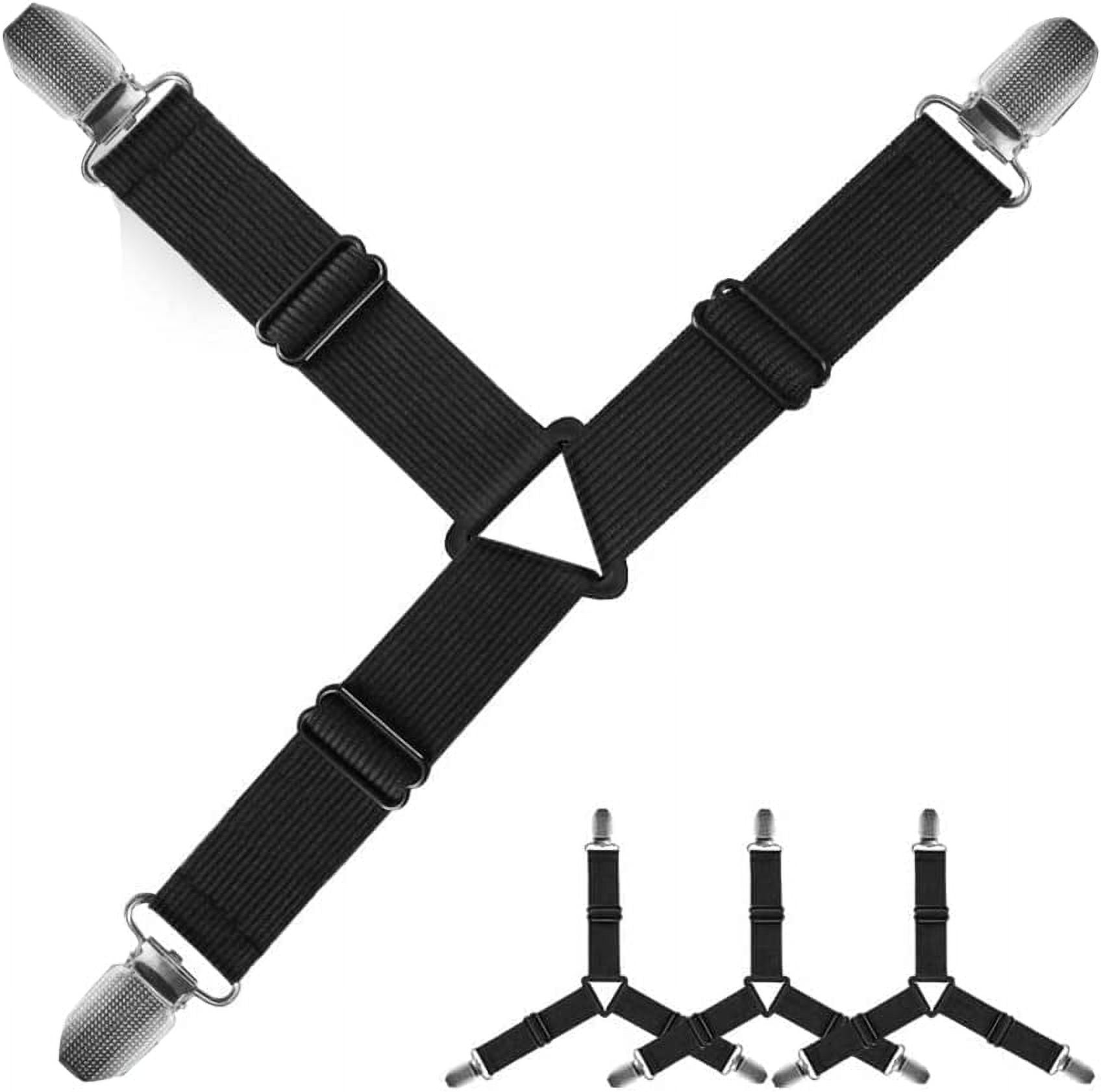 Grip Nonslip Bed Sheet Strap Sheet Fastener Adjustable Elastic ...