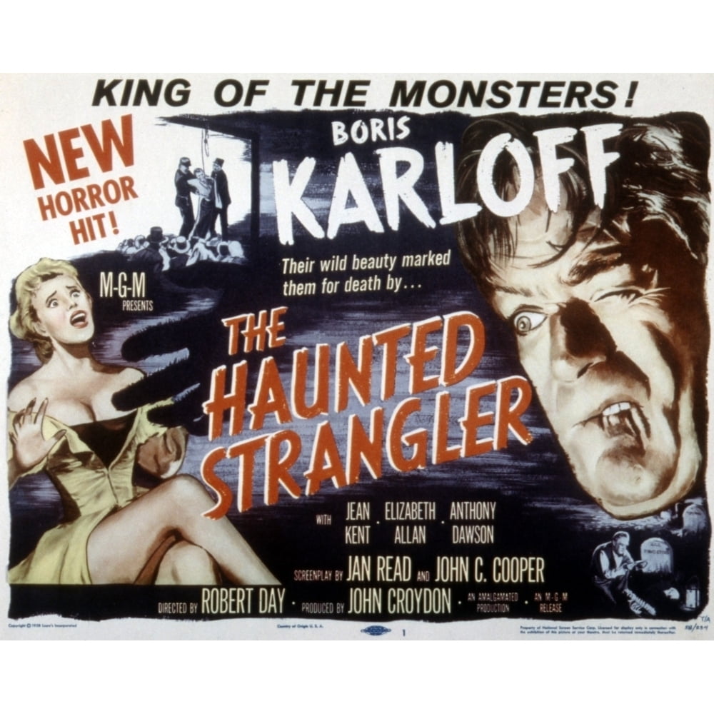 Grip Of The Strangler Boris Karloff 1958. Movie Poster Masterprint (28 ...