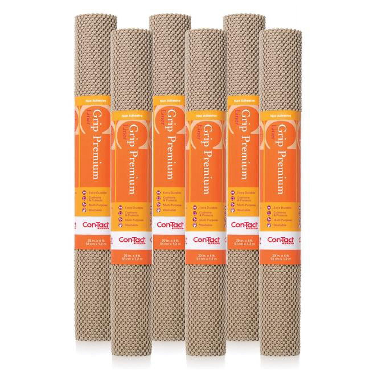 Grip Premium Non-Adhesive Non-Slip Shelf and Drawer Liner, Taupe (6 ...