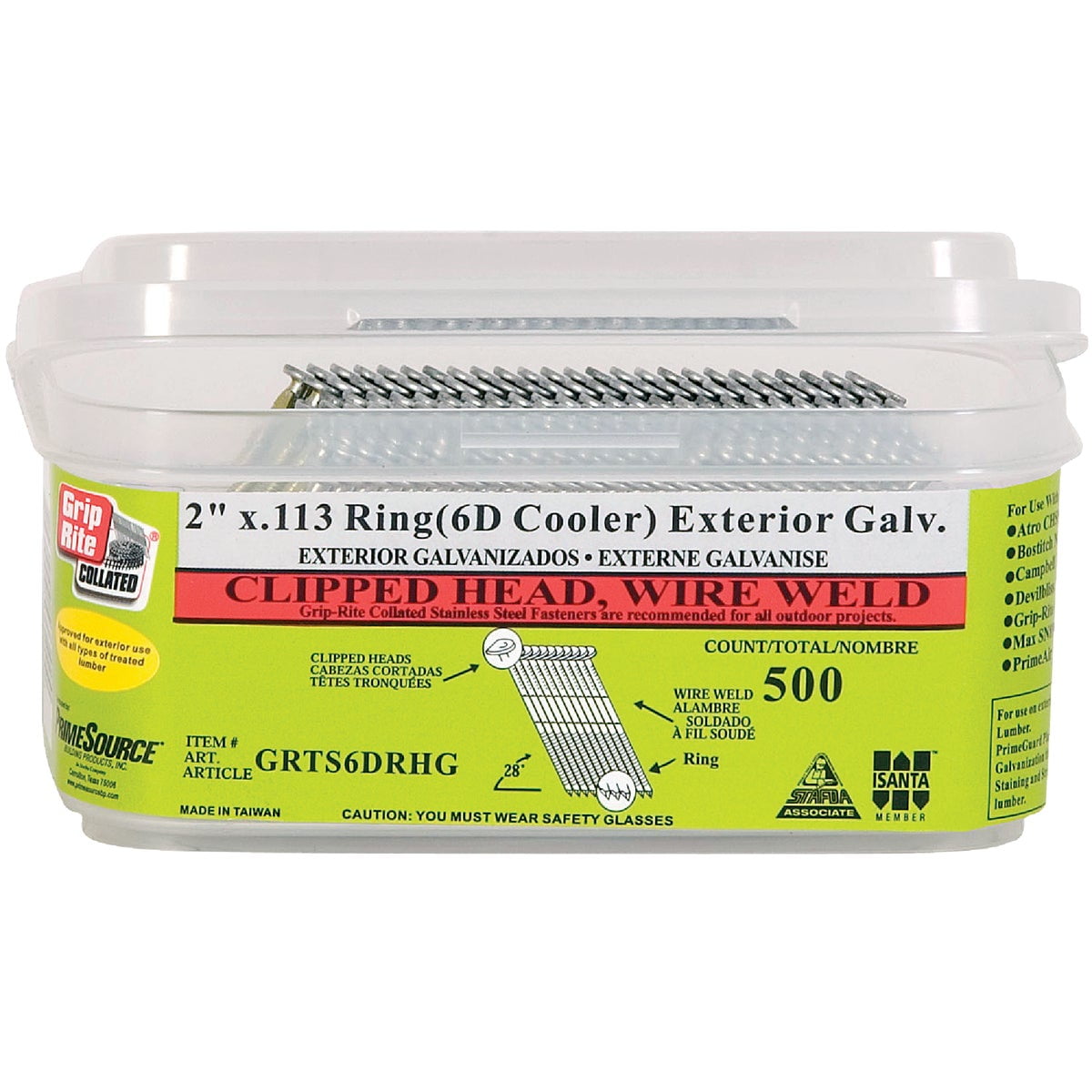 Grip-Rite 28 Degree Wire Weld Clipped Head Framing Stick Nail - Walmart.com