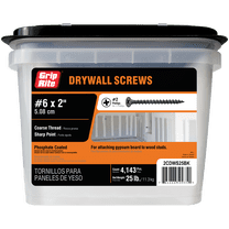 Grip-Rite #6 x 1-5/8 in. Philips Bugle-Head Coarse Thread Sharp Point ...