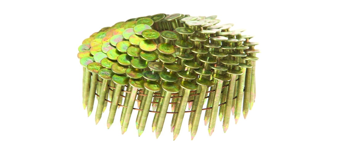 Grip-Rite GRCR3DGAL Angled Coil Roofing Nail, 1-1/4" - Walmart.com