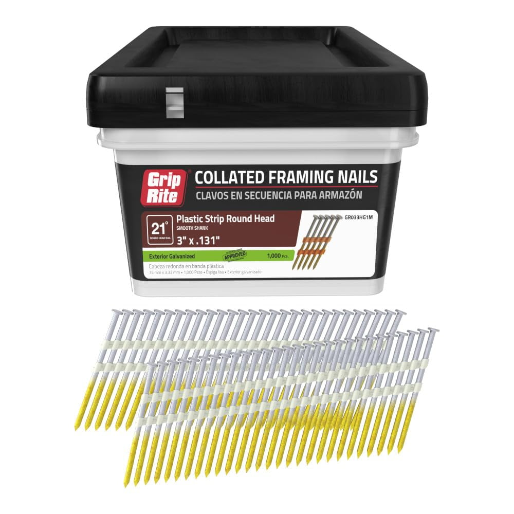 Grip Rite Round Head Framing Stick Nail C106 - Walmart.com