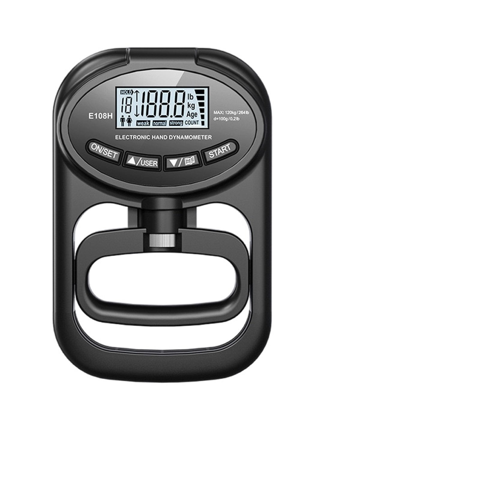 Grip Strength Tester 265Lbs/120Kg Digital Hand Dynamometer Grip ...