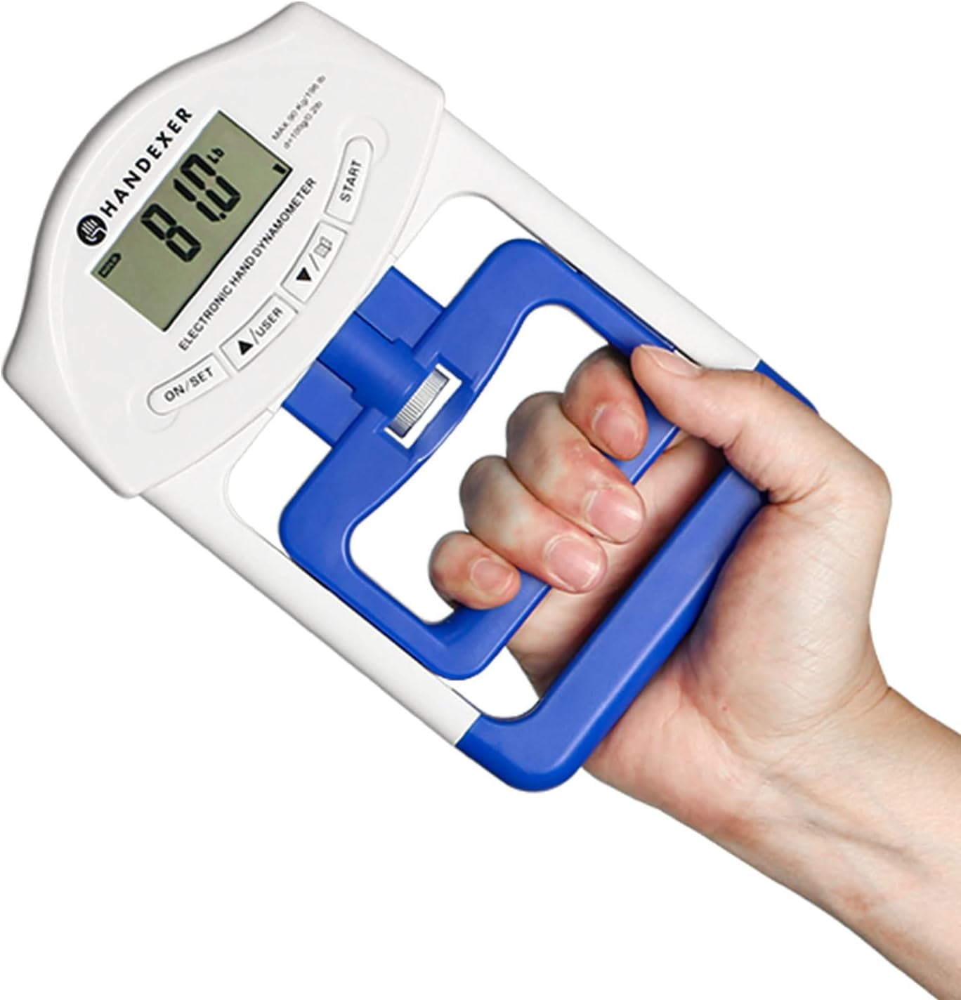 Grip Strength Tester 265lb/120kg, Digital Hand Dynamometer FDA ...