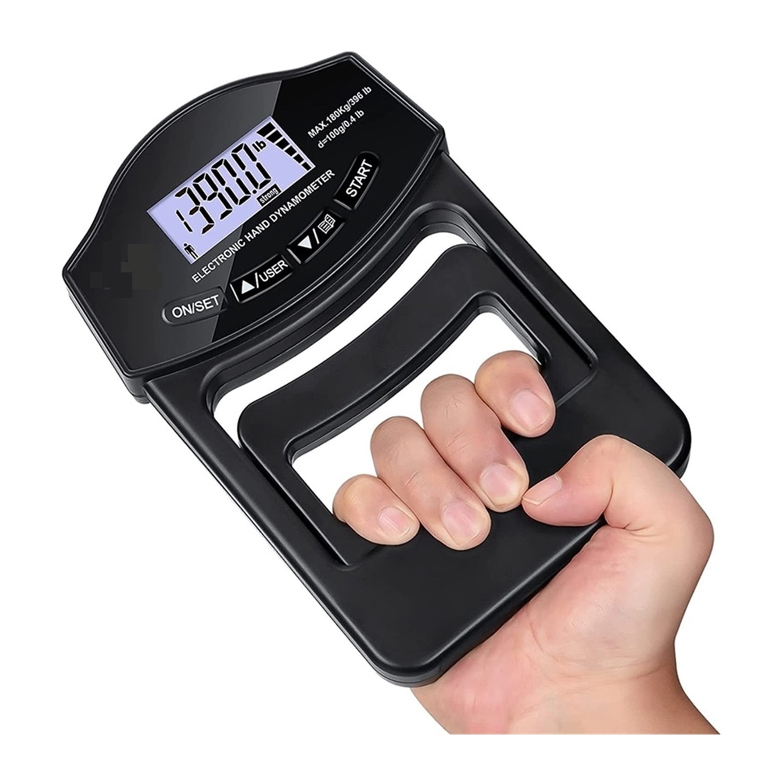 Grip Strength Tester, 396Lbs/180Kg Digital Hand Dynamometer Grip ...
