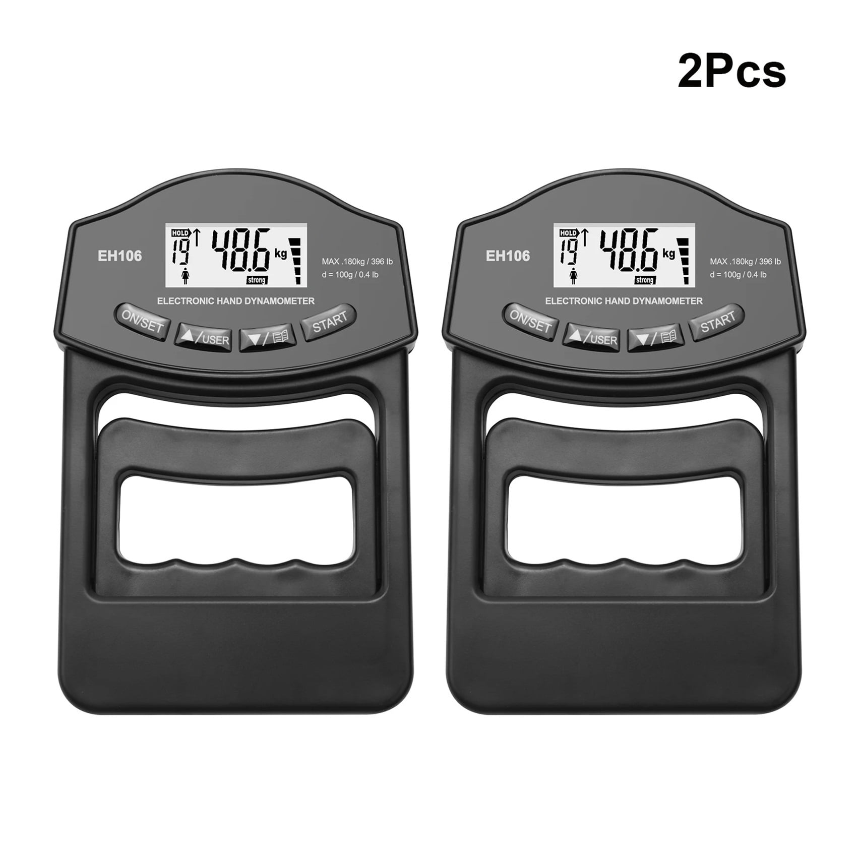 Grip Strength Tester, 396Lbs/180Kg Digital Hand Dynamometer Grip ...