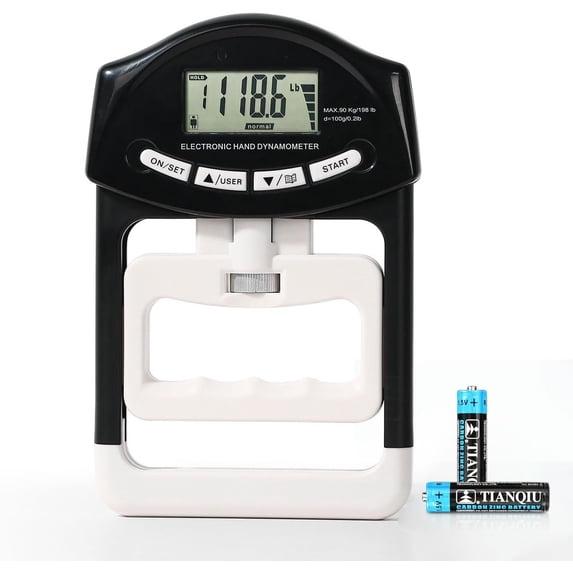 Grip Strength Tester Trainer - Dynamometer Handgrip Measurer Meter ...