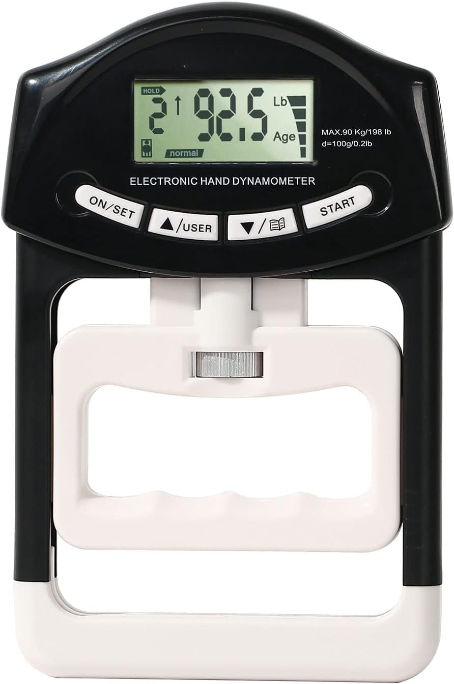 Grip Strength Tester Trainer - Dynamometer Handgrip Measurer Meter ...