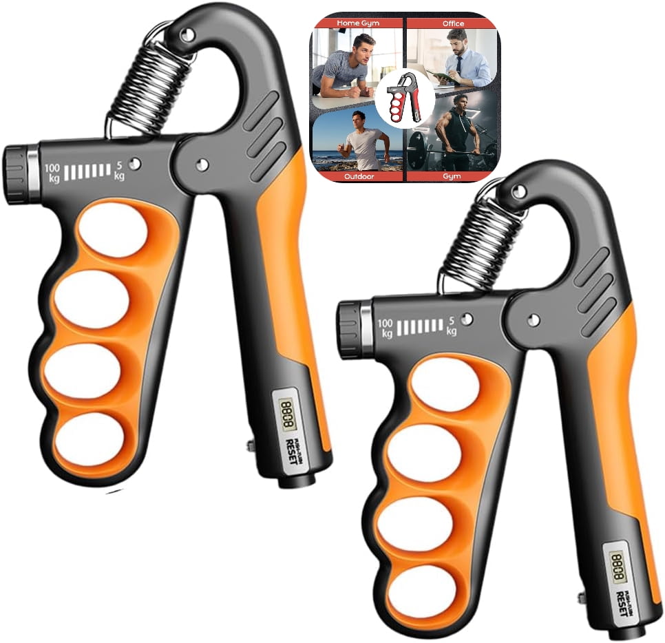Grip Strength Trainer, 2025 Upgraded Hand Gripper Strengthener with Adjustable Resistance 11-220 ...