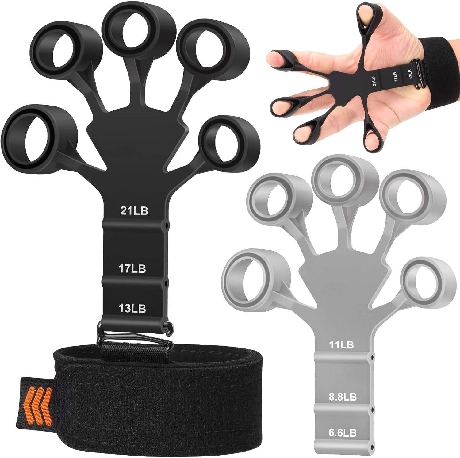 Grip Strength Trainer - Double-Sided Finger Exerciser and Hand ...