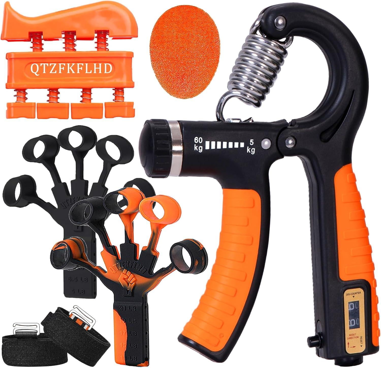 Grip Strength Trainer with Forearm Strengthener, Hand Grip Strengthener ...