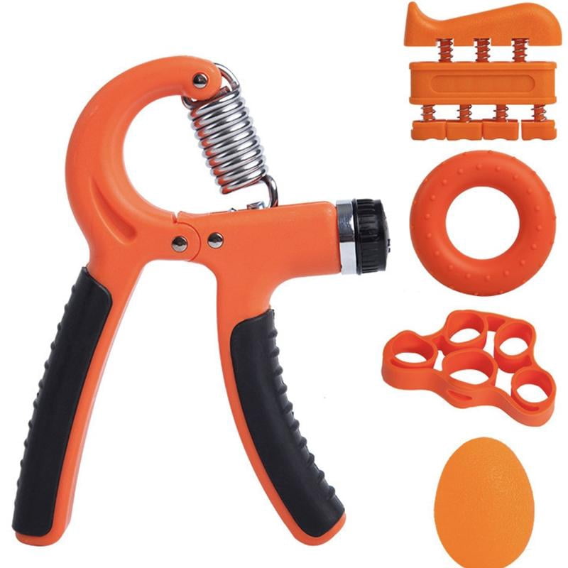 Grip Strength Trainer Kit With Counter (5 Pack) - Adjustable Hand ...