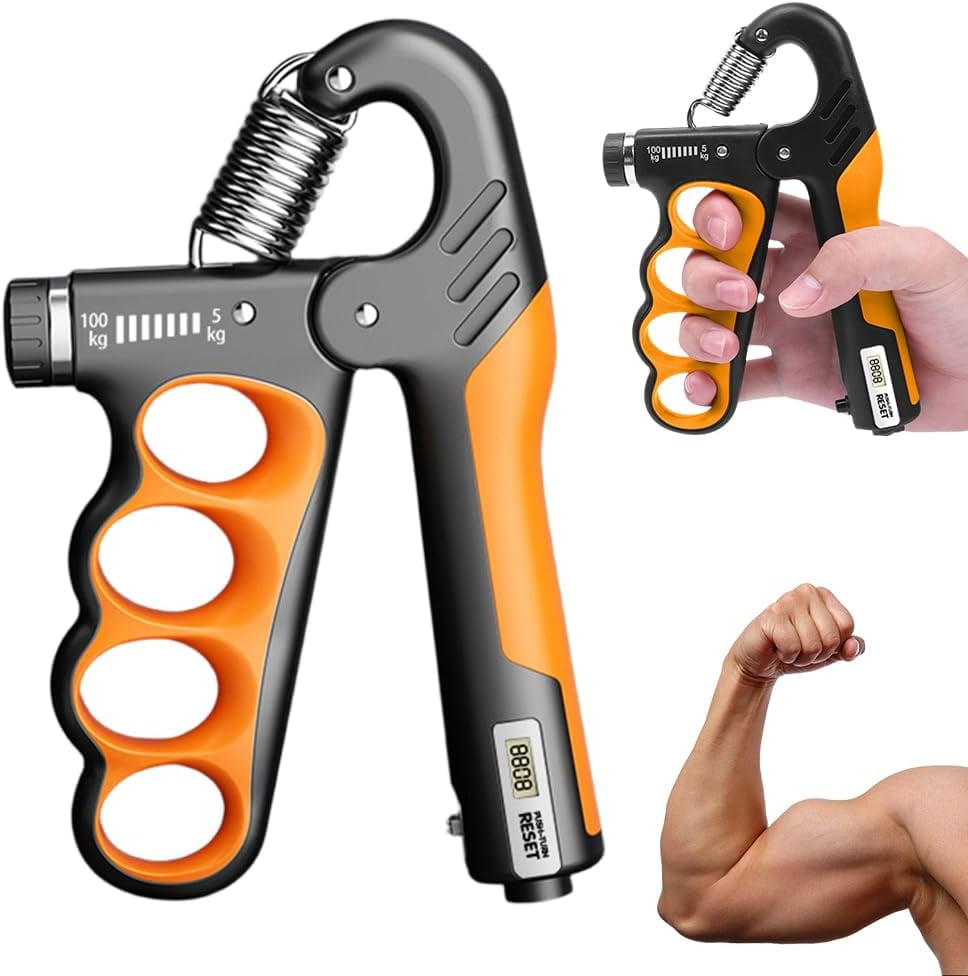 Grip Strength Trainer Kit, Hand Grip Strengthener with Electronic ...