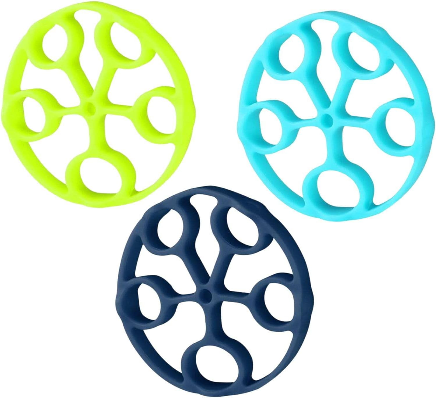 Grip Strength Trainer - Pack of 3 Silicone Finger Reflection Trainers ...