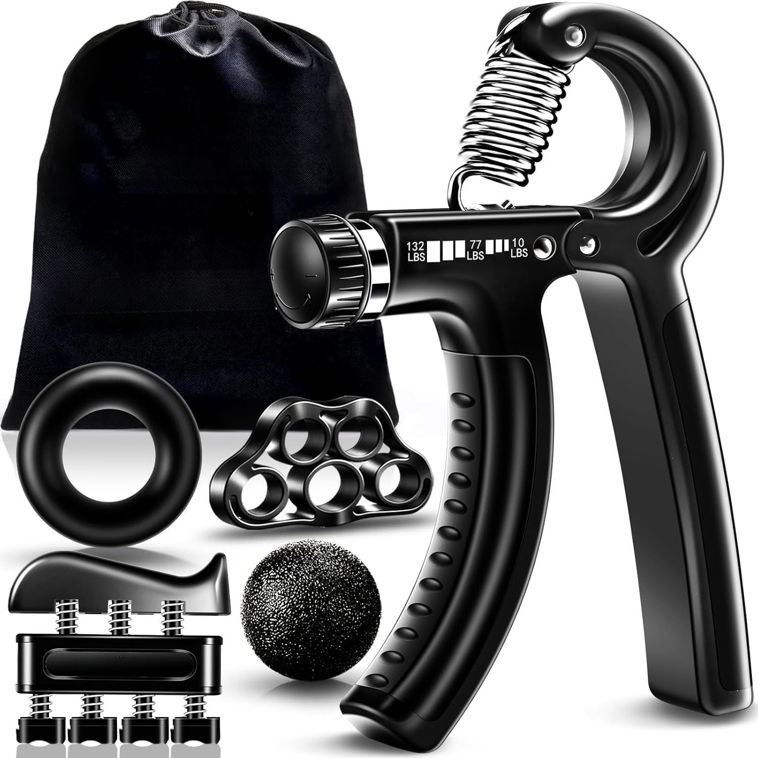 Grip Strengthener Forearm Strengthener Hand Grips Strengthener Kit - 5 ...