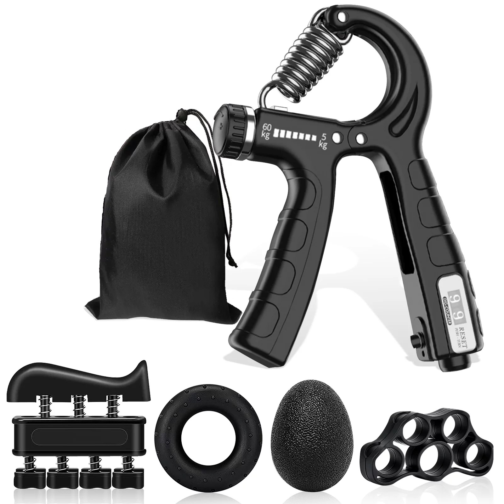 CanDo Digi-Flex hand/finger exerciser, 5.0 pounds, green - Walmart.com