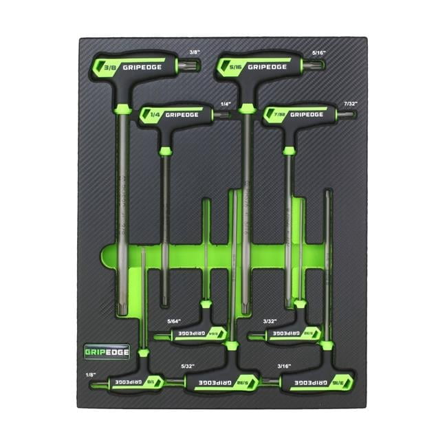 Grip Tooling Technologies PHS9S 9 Piece Rpt Sae Hex T-handle Set ...