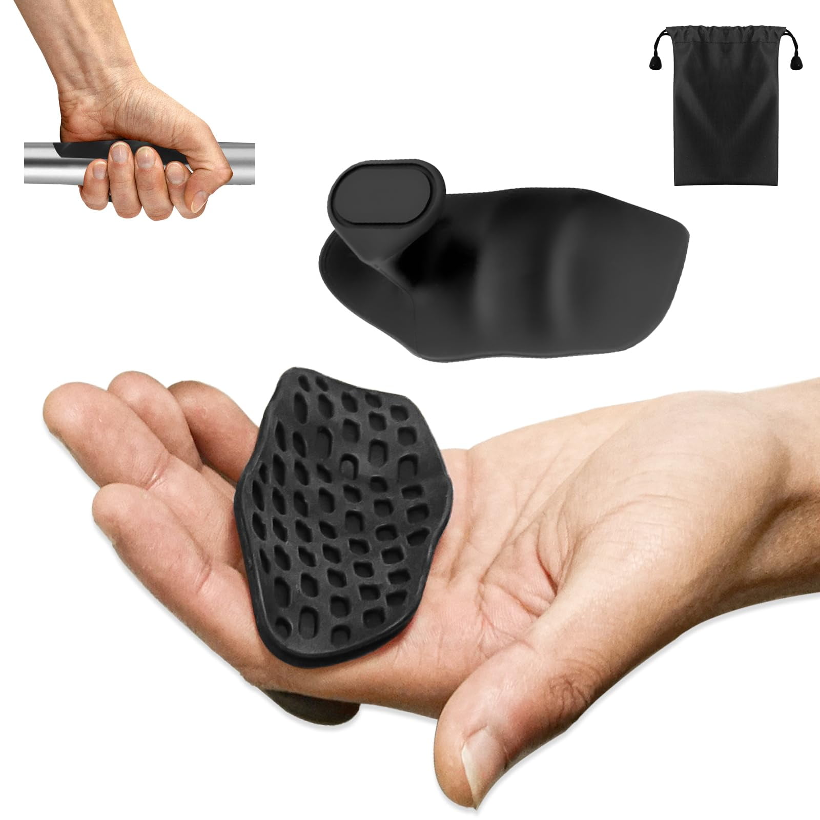 Grip for Weight Lifting Deadlift Rows-Rubber Anti-Slip Ergonomic ...