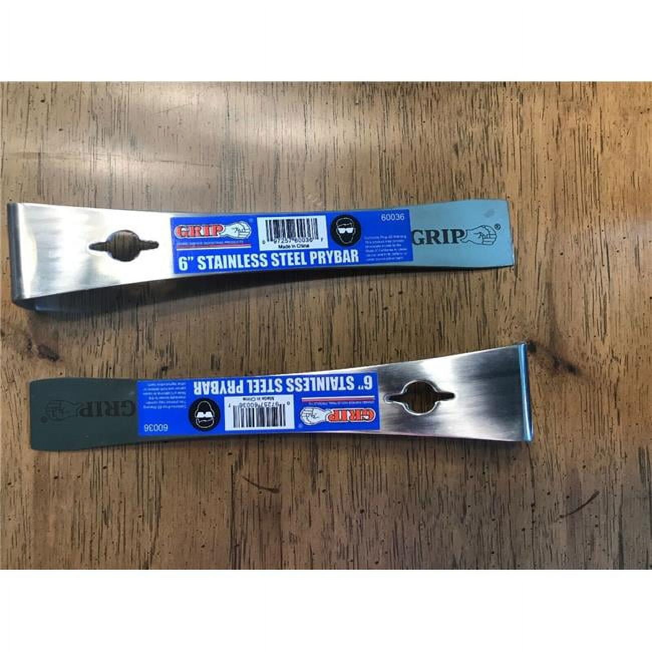 Grip on Tools 260555 6 in. Stainless Steel Pry Bar - Walmart.com