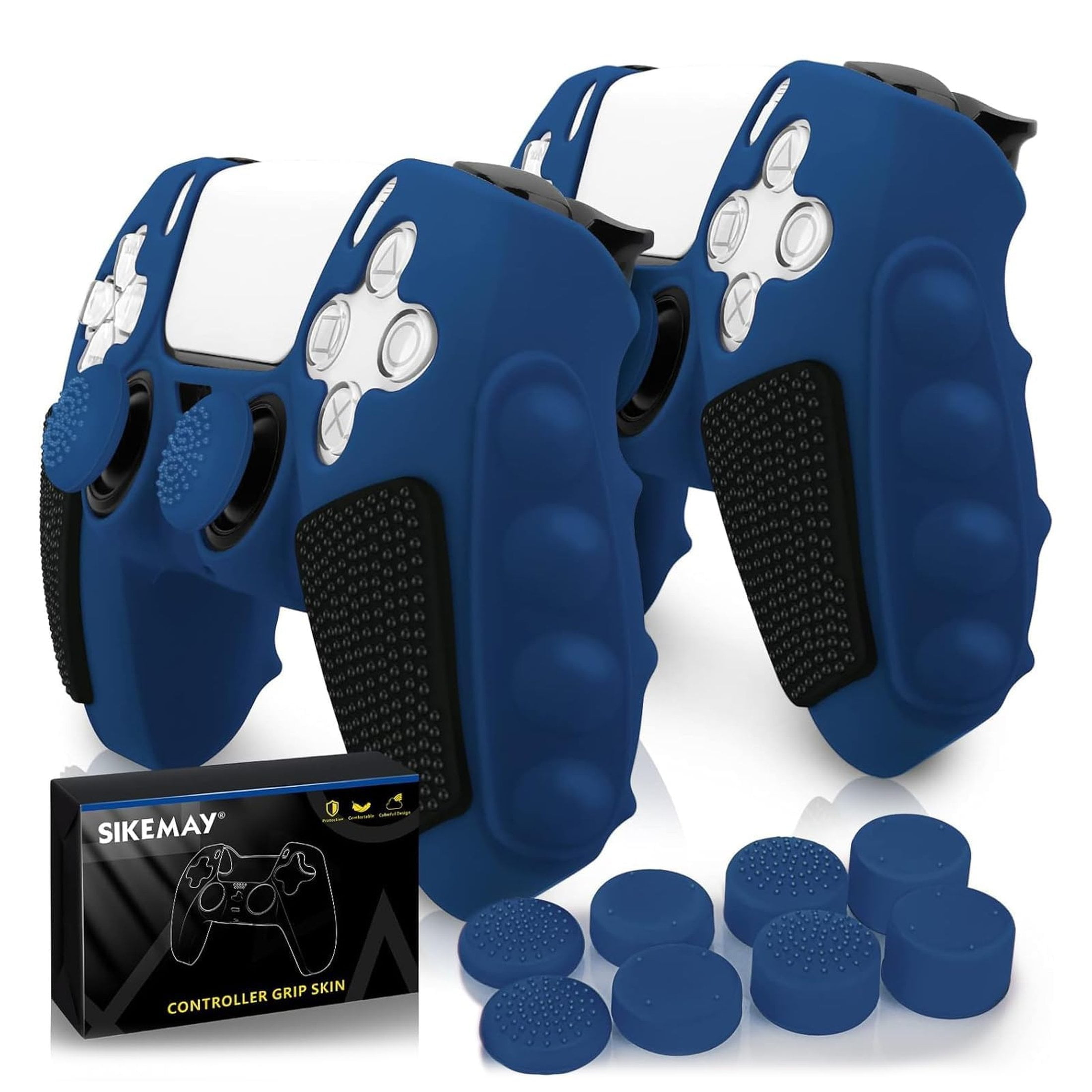 GripGuard PS5 Controller Cover with Enhanced Non-Slip Silicone Gel ...