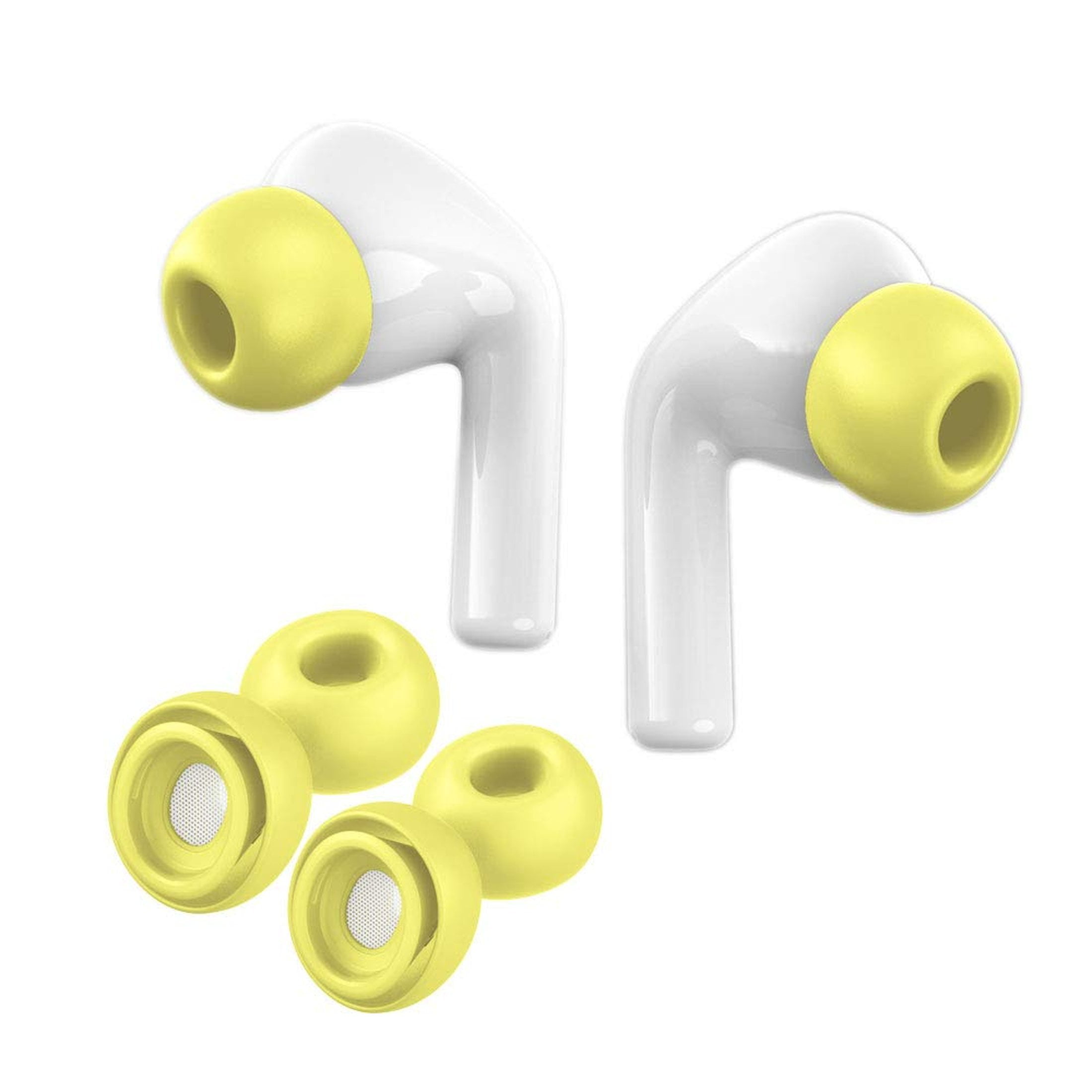 GripSafe Silicone Earbud Covers for AirPods Pro - 2 Pairs Yellow ...