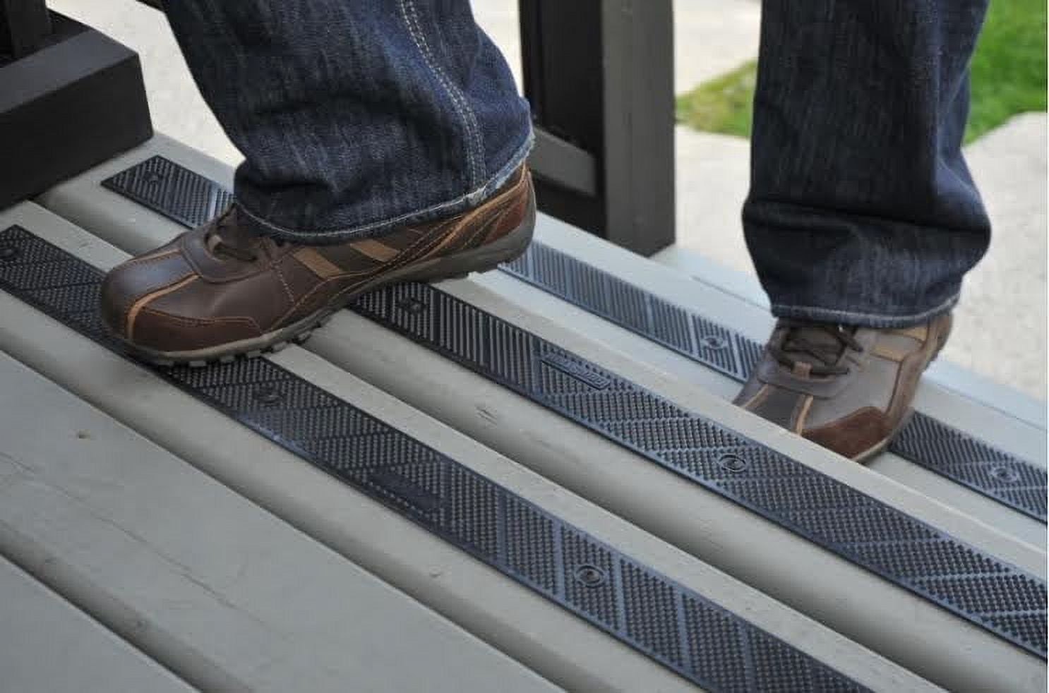 "GripStrips Anti-Slip Tread Strips 8-Pack, Black, 32"" x 2"", Outdoor ...