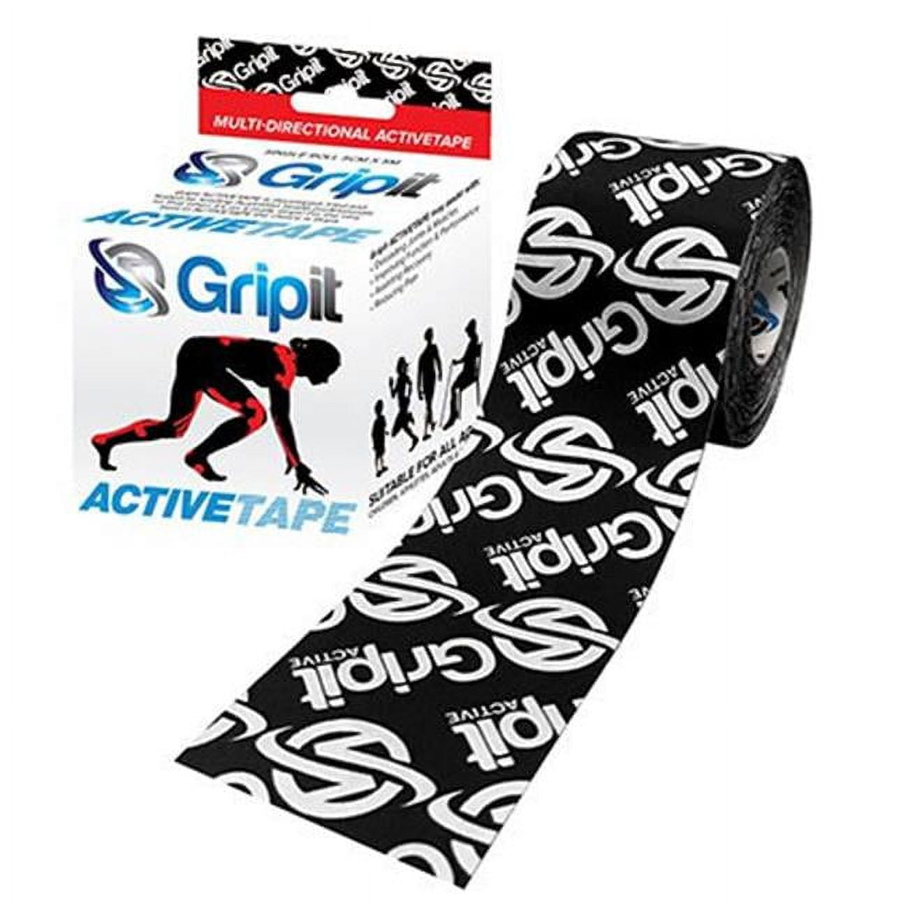 Gripit ACTIVETAPE, 2" x 5.5 yds, Black with logo - Walmart.com